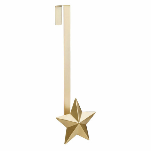 Edelman Декоративный крючок на дверь Звезда Джоуль 52 см золотая 1141208
