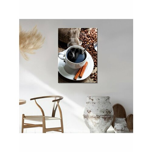 Картина на холсте с подрамником Ароматный кофе 3 60х80