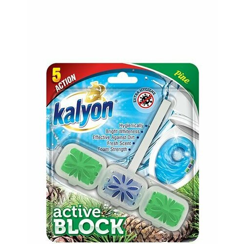 Туалетный блок для унитаза Kalyon Active Block "Сосна" 50гр