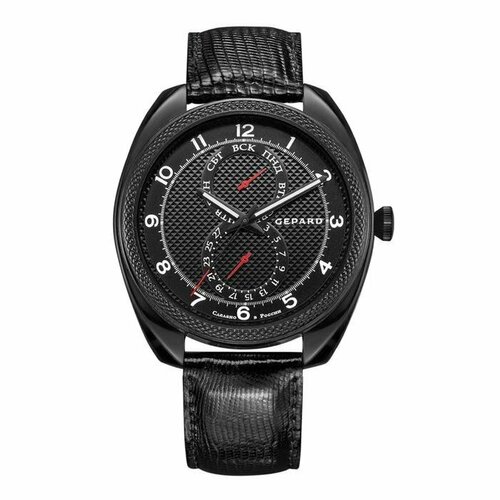 Наручные часы Mikhail Moskvin Gepard кварцевые мужские Gepard, модель 1263B11L1, черный