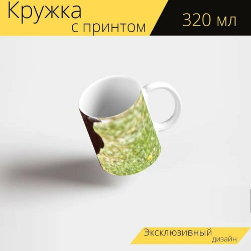 Кружка с рисунком, принтом "Ворона, ворон, чернить" 320 мл.