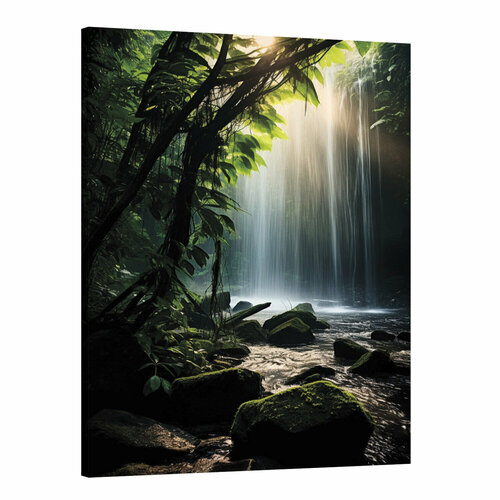 Интерьерная картина 50х70 "Водопад"