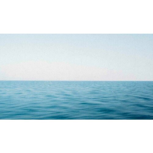 Картина на холсте 60x110 LinxOne "Вода, море, волны, горизонт, небо" интерьерная для дома / на стену / на кухню / с подрамником