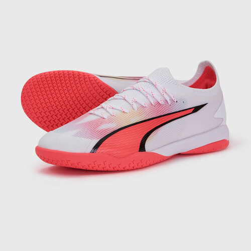 Футзалки PUMA, размер 11 UK, красный, белый