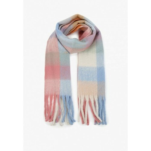 Шарф NATACO,200х40 см, one size, белый, голубой