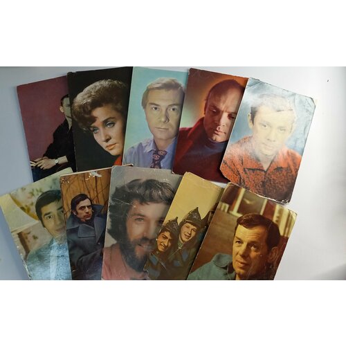 Винтажный советский набор открыток Актёры Советского кино 1950-1970 гг