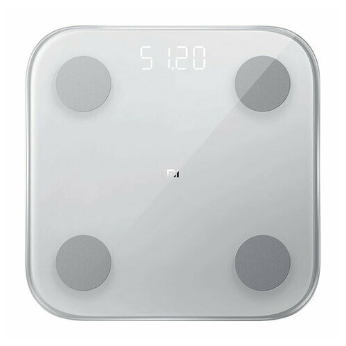 Весы напольные XIAOMI Mi Body Composition Scale 2, максимальная нагрузка 150 кг, квадрат, стекло, белые, NUN4048GL