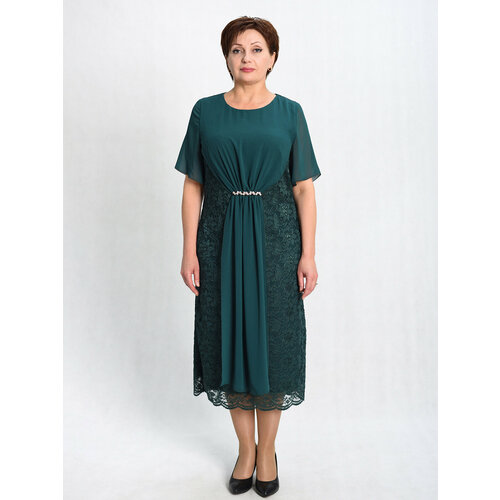 Платье DiSORELLE, размер 46, зеленый