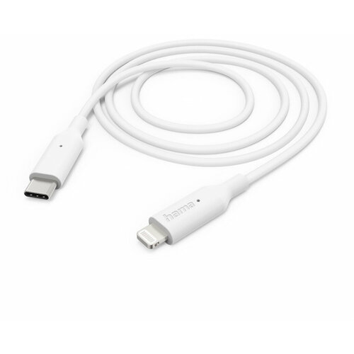 Кабель Hama H-201598 00201598 USB-C-Lightning MFI 1м белый