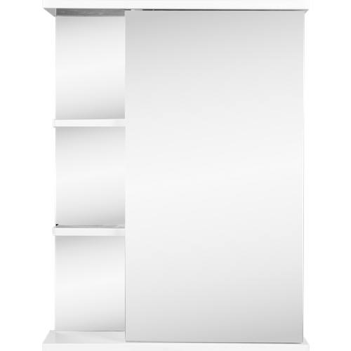 Шкаф зеркальный правый 55 см цвет белый