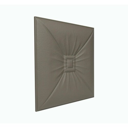Панель стеновая из экокожи Chestnut Soft темный коричневый 40 * 40см 1шт мягкая 3D панель декор для стен и в изголовье кровати