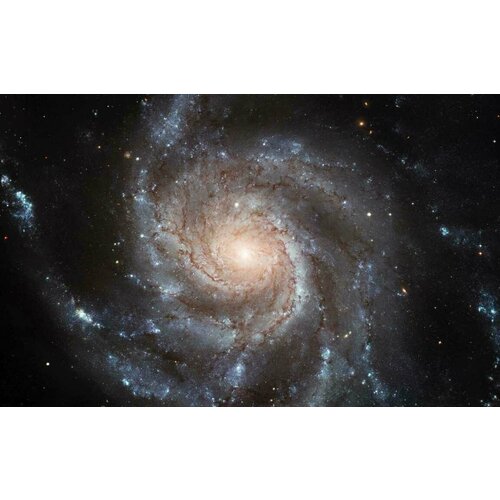 Картина на холсте 60x110 LinxOne "Галактика, галактика вертушка, спираль" интерьерная для дома / на стену / на кухню / с подрамником