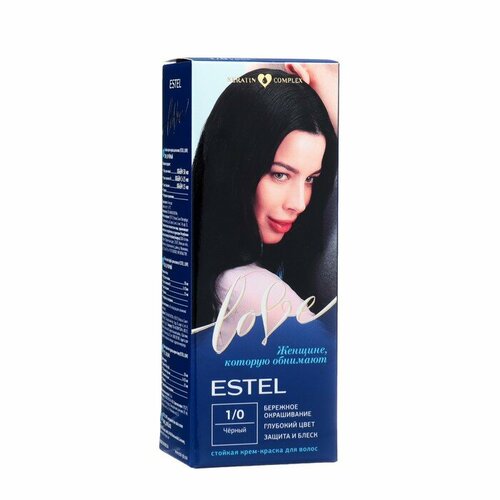 Стойкая крем-краска для волос ESTEL LOVE черный 9915934