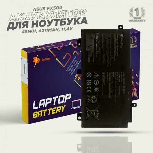 Аккумулятор для ноутбука Asus FX504, FX505, FX80, FX80GD, FX86, FX86FM, FX86FE (B31N1726) ZeepDeep Energy 48Wh, 4211mAh, 11,4V