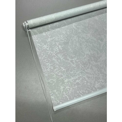 Рулонные шторы, Шёлк белый, 55x170 см