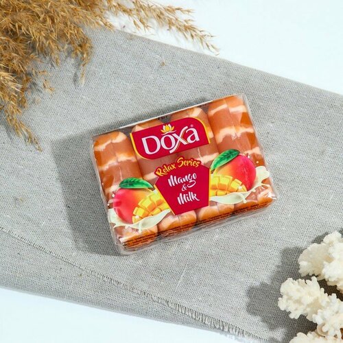 Doxa Мыло туалетное Doxa Relax series Mango&Milk, 4Х75 300 г