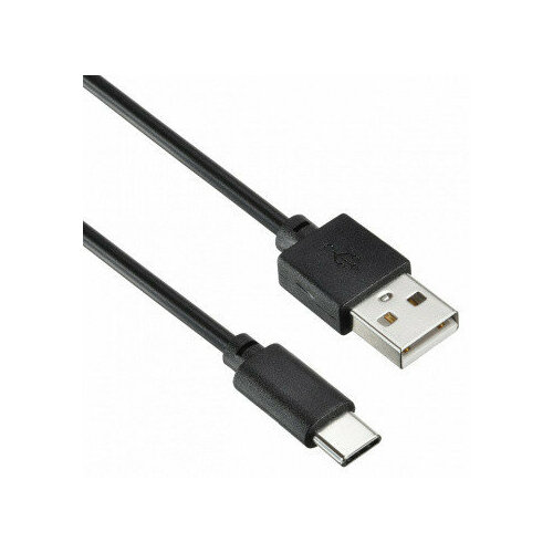 Digma Кабель USB A (m) USB Type-C (m) 1.2м, виниловая оплётка, чёрный