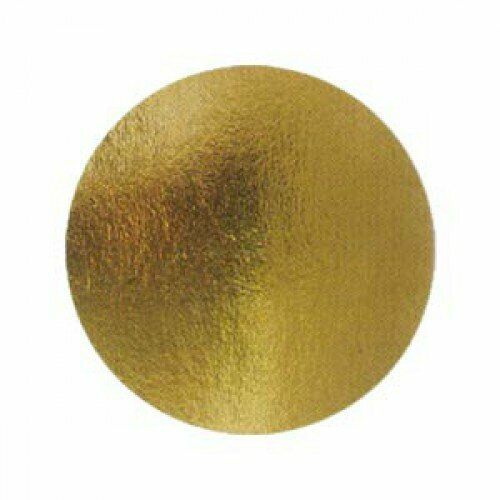 Подложка картонная 0,8мм круглая золото d-20см уп/10шт