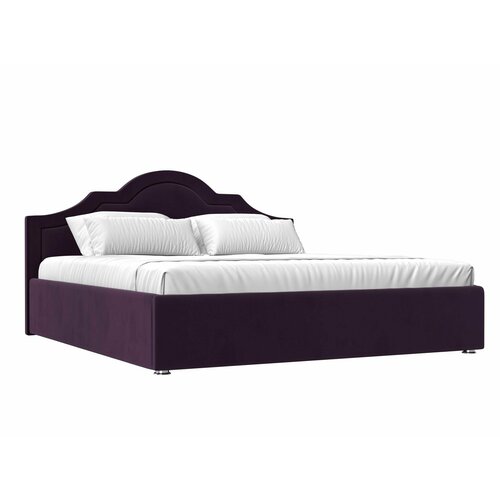 Интерьерная кровать Афина 180, Велюр фиолетовый