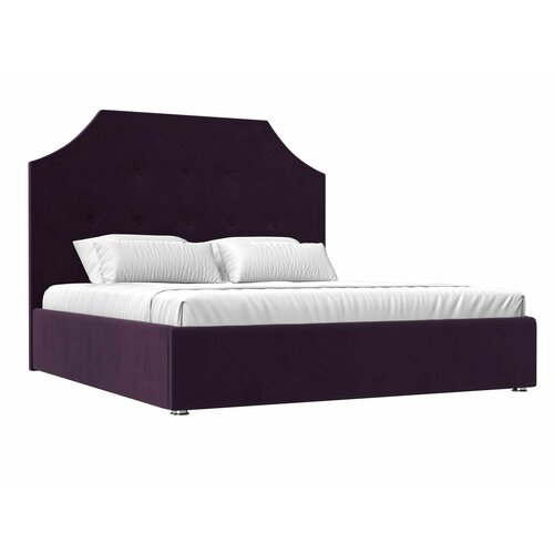 Интерьерная кровать Кантри 160, Велюр фиолетовый