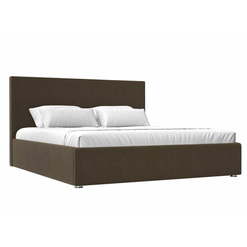 Интерьерная кровать Кариба 180, Рогожка коричневая