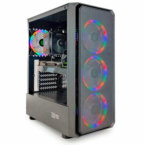 Игровой PC юкомс i5 14600K, RTX 2080 8GB, HDD 1TB, SSD 240GB, 32GB DDR4, БП 600W, win 10 pro, Black game case