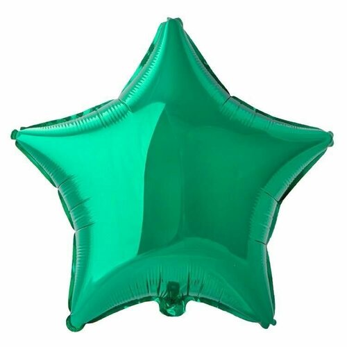 Воздушный шар, Весёлая затея, Мини-Звезда Green металлик Испания