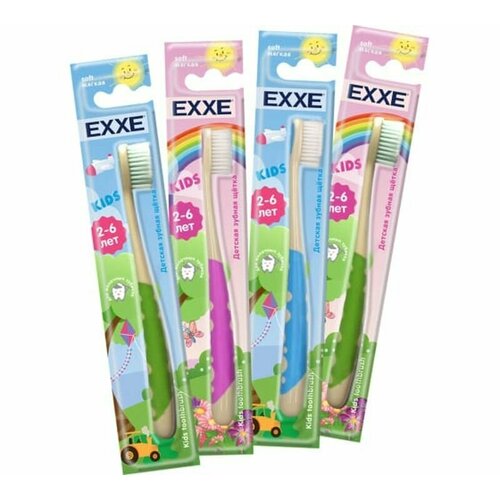 Детская зубная щетка EXXE Baby 2-6 лет (мягкая) , 1 шт