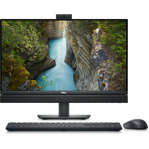 Моноблок Dell Optiplex 7410 23.8" Full HD i3 13100T (2.5) 8Gb SSD256Gb UHDG 730 Linux Ubuntu GbitEth WiFi BT 130W клавиатура мышь Cam черный 1920x1080