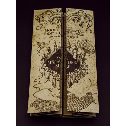 Карта Мародеров, карта Хогвартс, товар Гарри Поттер, Harry Potter, косплей аксессуар, вещь из фильма