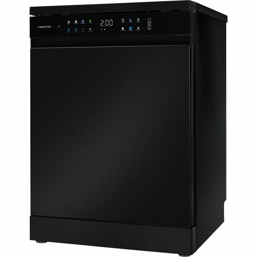 Посудомоечная машина HIBERG F68 1530 LB с возможностью встраивания, 8 программ, 15 комплектов, цвет черный