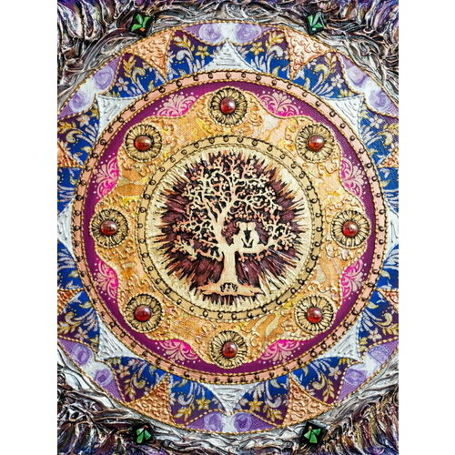 Плакат, постер на холсте Mandala/Мандала/искусство/арт/абстракция/творчество. Размер 30 на 42 см