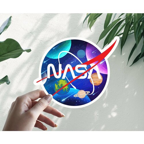 Наклейка Стикер NASA наса 20 см