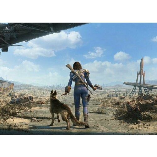 Плакат, постер на холсте Fallout. Размер 21 х 30 см
