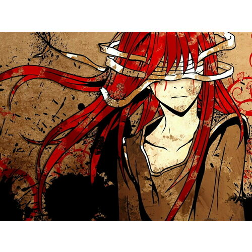 Плакат, постер на бумаге Girl: Red Head/Девушка с красными волосами/искусство/арт/абстракция/творчество. Размер 30 на 42 см