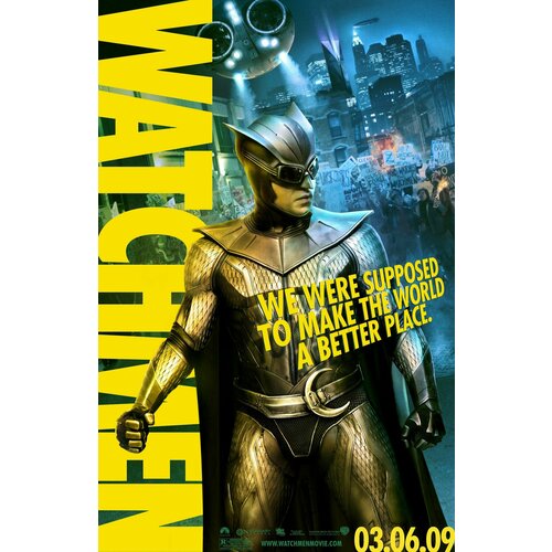 Плакат, постер на бумаге Хранители (Watchmen, 2009г). Размер 30 на 42 см