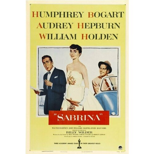 Плакат, постер на холсте Сабрина (Sabrina), Билли Уайлдер. Размер 21 х 30 см
