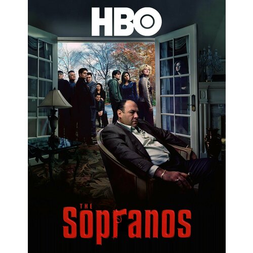Плакат, постер на холсте Клан Сопрано (The Sopranos,1999-2007г). Размер 21 на 30 см