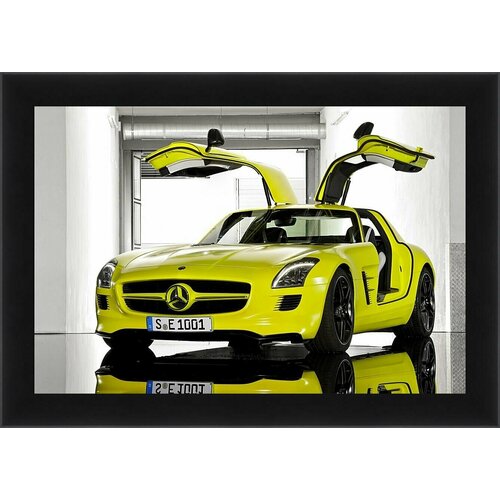 Плакат, постер на бумаге Мерседес Бенц чайка (Mercedes-Benz). Размер 30 х 42 см