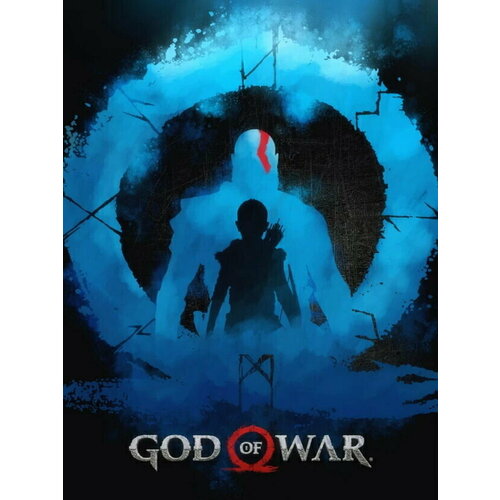 Плакат, постер на бумаге God of War/игровые/игра/компьютерные герои персонажи. Размер 21 на 30 см