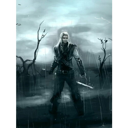 Плакат, постер на бумаге Witcher 3/Ведьмак 3/игровые/игра/компьютерные герои персонажи. Размер 30 х 42 см