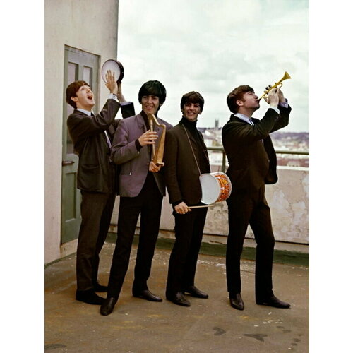 Плакат, постер на холсте The Beatles/Битлз/музыкальные/поп исполнитель/артист/поп-звезда/группа. Размер 60 х 84 см