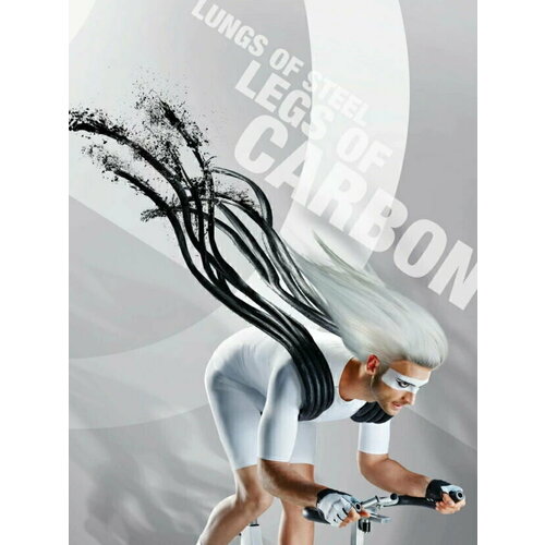 Плакат, постер на холсте Less Mills /Lungs of the Steel Legs of Carbon/искусство/арт/абстракция/творчество. Размер 60 х 84 см