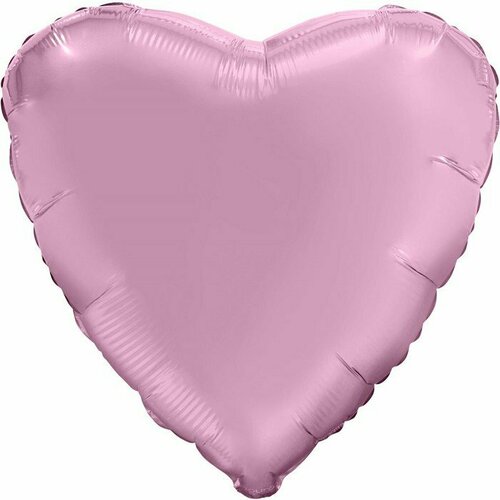 Шар фольгированный 19", сердце, мистик фламинго (комплект из 25 шт)
