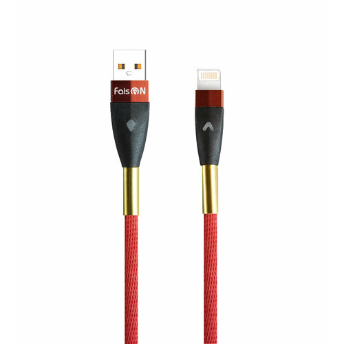 Кабель USB - 8 pin FaisON K-37 Target, 1.0м, 2.0A, цвет: красный