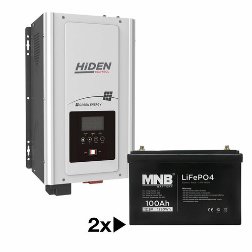 Hiden Комплект ИБП HPS30-1512-200L (с литиевым аккумулятором 2*100 Ач)