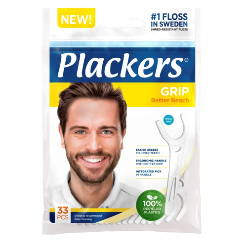 Флоссеры Plackers Grip, 33 шт