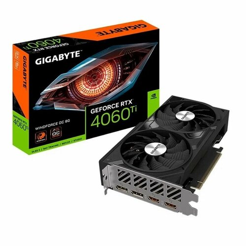 Видеокарта GIGABYTE PCIE16 RTX4060TI 8GB GV-N406TWF2OC-8GD