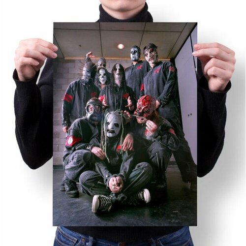 Плакат Slipknot, Слипнот №7, А4 (29-21 см)