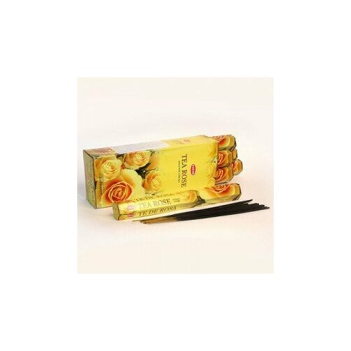Hem Incense Sticks TEA ROSE (Благовония чайная роза, Хем), уп. 20 палочек.
